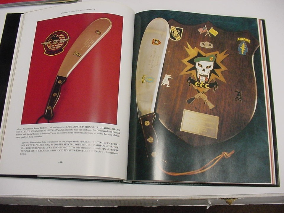 KNIVES OF THE USA MILITARY IN VIETNAM By Silvey 1997 1st Ed. w/Post ...