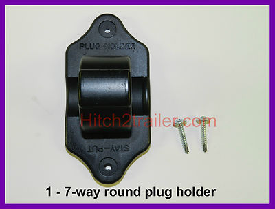 7-Way Plug holder Stay Put Trailer Camper RV Boat Tow-ready Mount ...