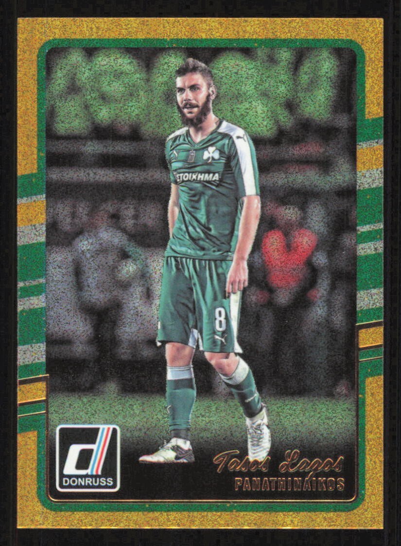 2016 Donruss TASOS LAGOS Gold Foil Soccer card PANATHINAIKOS #89 | eBay