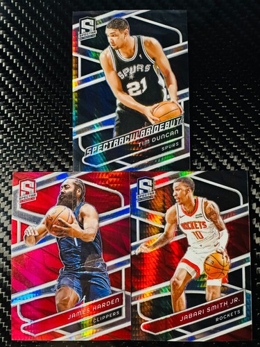 Tim Duncan/James Harden Lot(3) 2023-24 Spectra Spectacular Debut ...