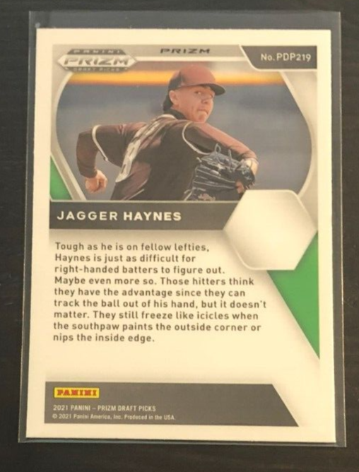 2021 Panini Prizm Draft Picks JAGGER HAYNES Pink Velocity #PDP219 | eBay