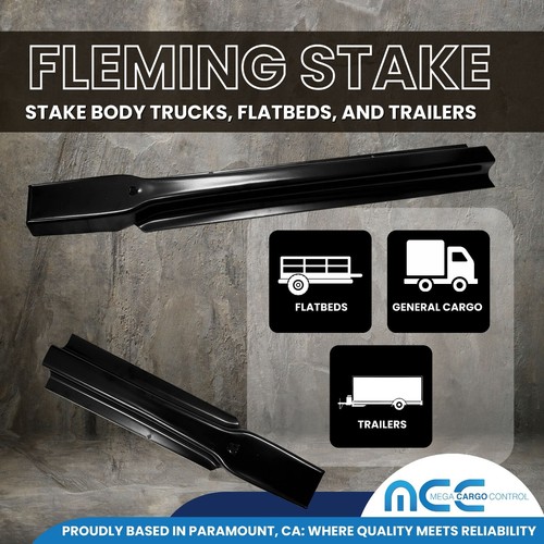 6 Pack 48" Fleming Style Stake Body Stake for Stake Trucks Flatbeds and ...
