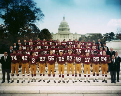 Washington Redskins Team Photo Taken 1968 In Washington Dc NFL OLD ...