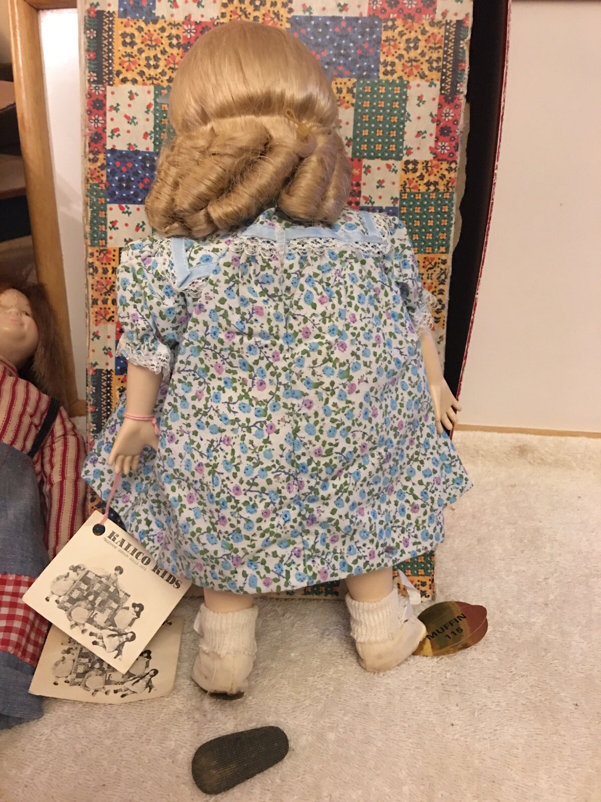 2 SUZANNE GIBSON KALICO KIDS TOBY AND MUFFIN IN BOX BOY AND GIRL DOLLS ...