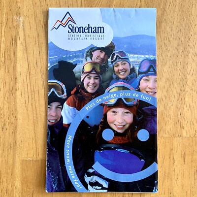 2003-2004 STONEHAM Mountain Resort Ski Trail Map Quebec Canada | eBay