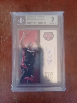 2014 Totally Certified Signatures Dwayne Wade Auto BGS 9 Auto 10 | eBay