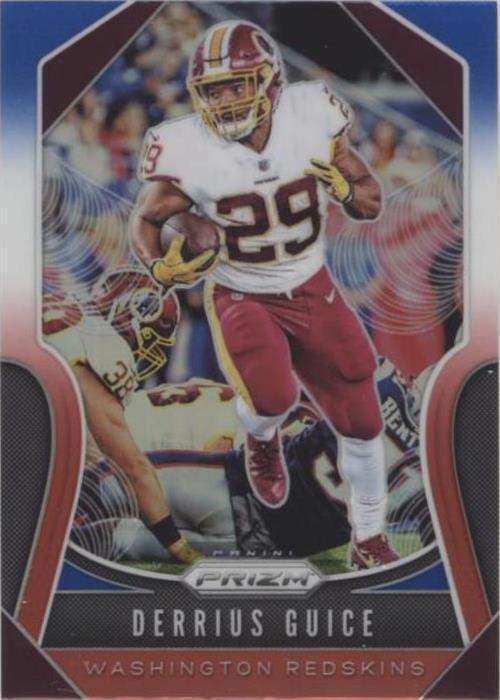 2019 Panini Prizm - Derrius Guice #63 Red White & Blue Prizm for sale ...