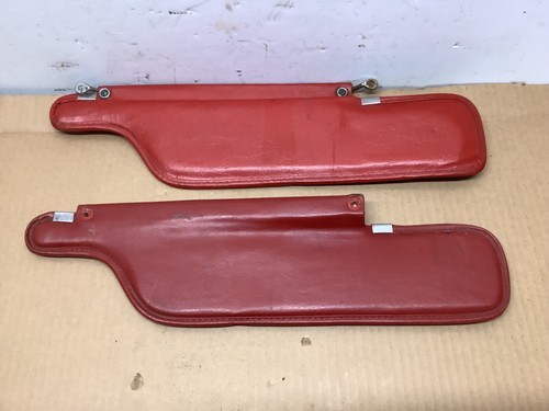 1963 - 1967 Corvette Sun Visors Set Red Daily drivers Restore oem 64 65 66 z | eBay