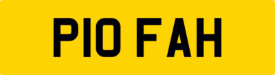 PLONKER REG NUMBER PLATE P10 FAH / OFAH ONLY FOOLS & HORSES VAN DEL BOY ...