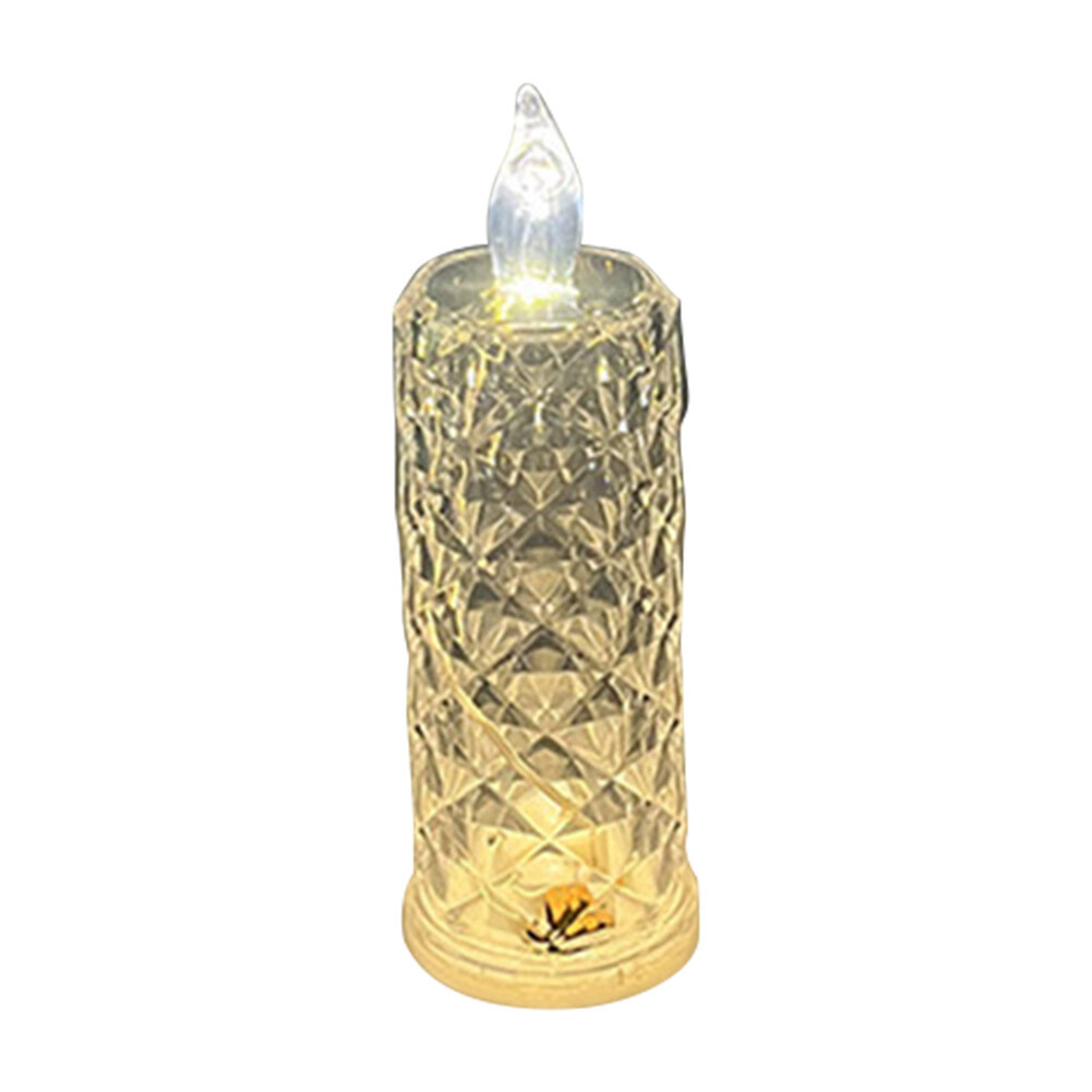 LED Candle Lights Creative Romantic Crystal Candles Lamp for Home Room ...