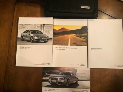 2012 AUDI A4 OWNERS MANUAL | eBay