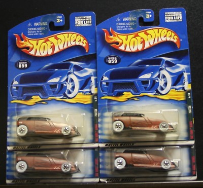 4 NEW HOT WHEELS RAT RODS SERIES PHEATON 059 BROWN WHITE WALLS | eBay