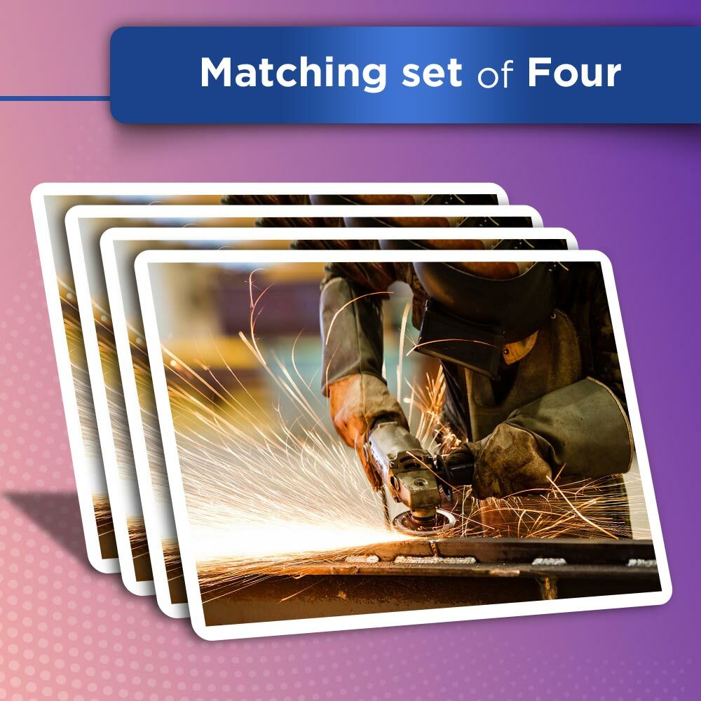 4x Rectangle Stickers - Grinding Metalwork Metal Grinder #16146 | eBay