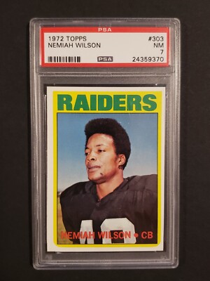 1972 Topps Football Nemiah Wilson # 303 PSA 7 NM high number | eBay
