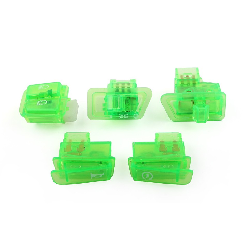 5pcs Scooter Start Horn Turn Signal Headlight High Low Switch Housing ...
