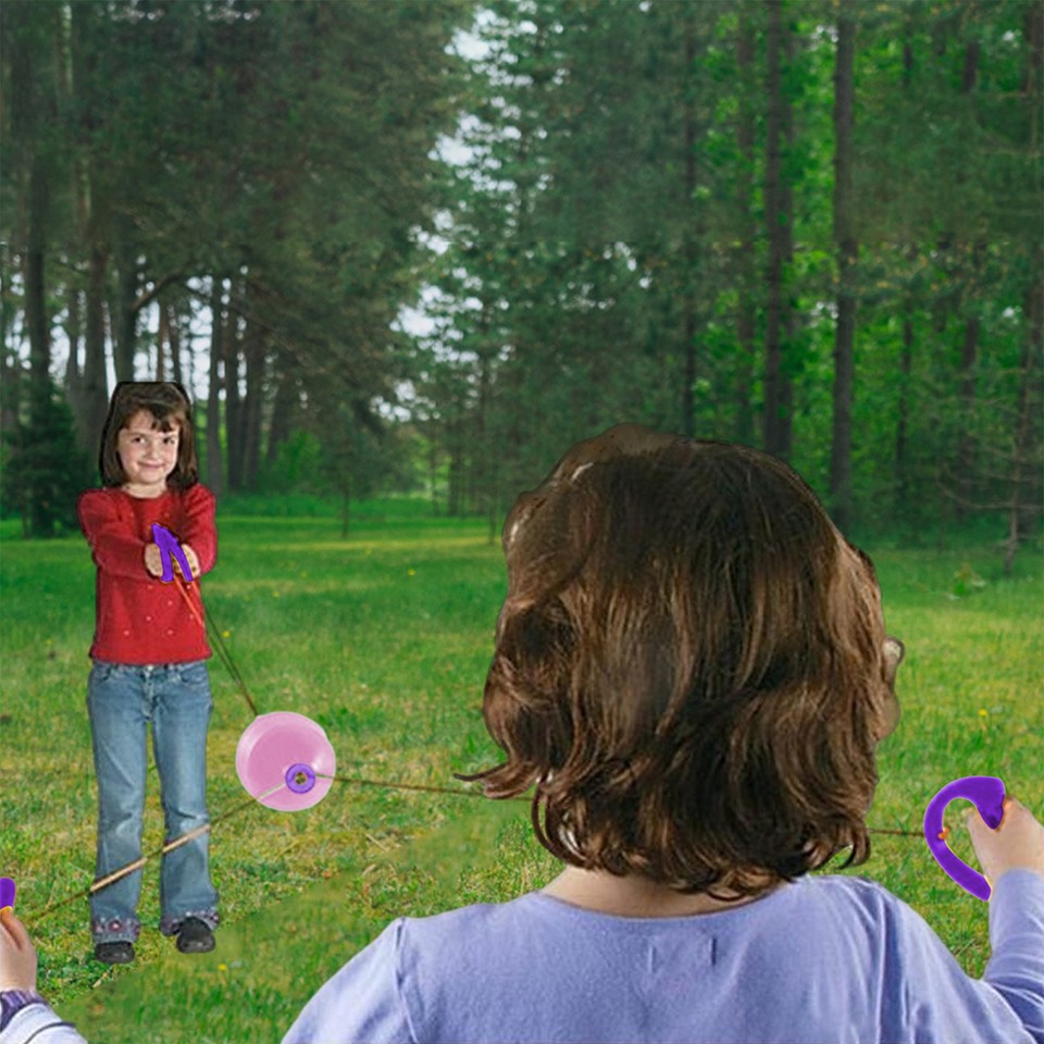 Pull Shuttle Ball Game Jumbo Speed Ball for 2 Players Pulling Kids ...