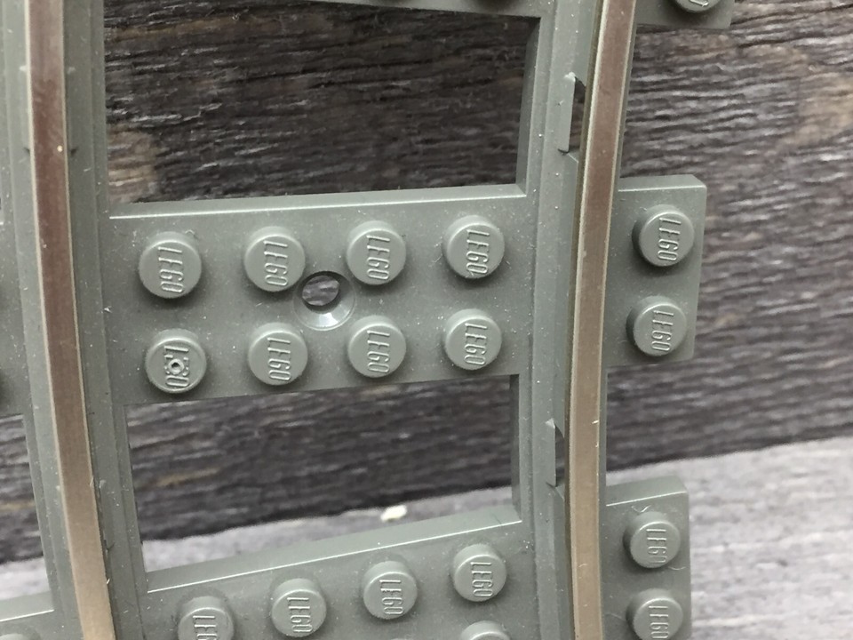 LEGO 9V Train Tracks in Dark Gray (Select ONE) curved or strait 4520 ...