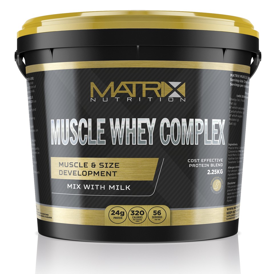 MATRIX NUTRITION MUSCLE WHEY COMPLEX - 5KG - 2.25KG PROTEIN SHAKE ...