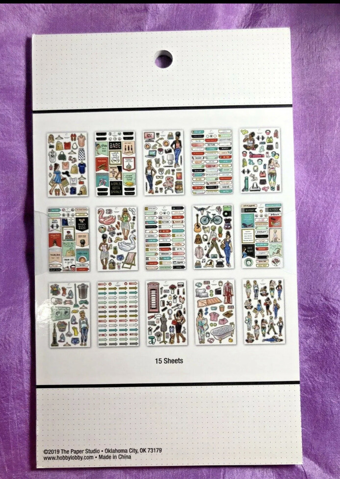 The Paper Studio Agenda 52 Planner "girls" Sticker Pack for sale online ...