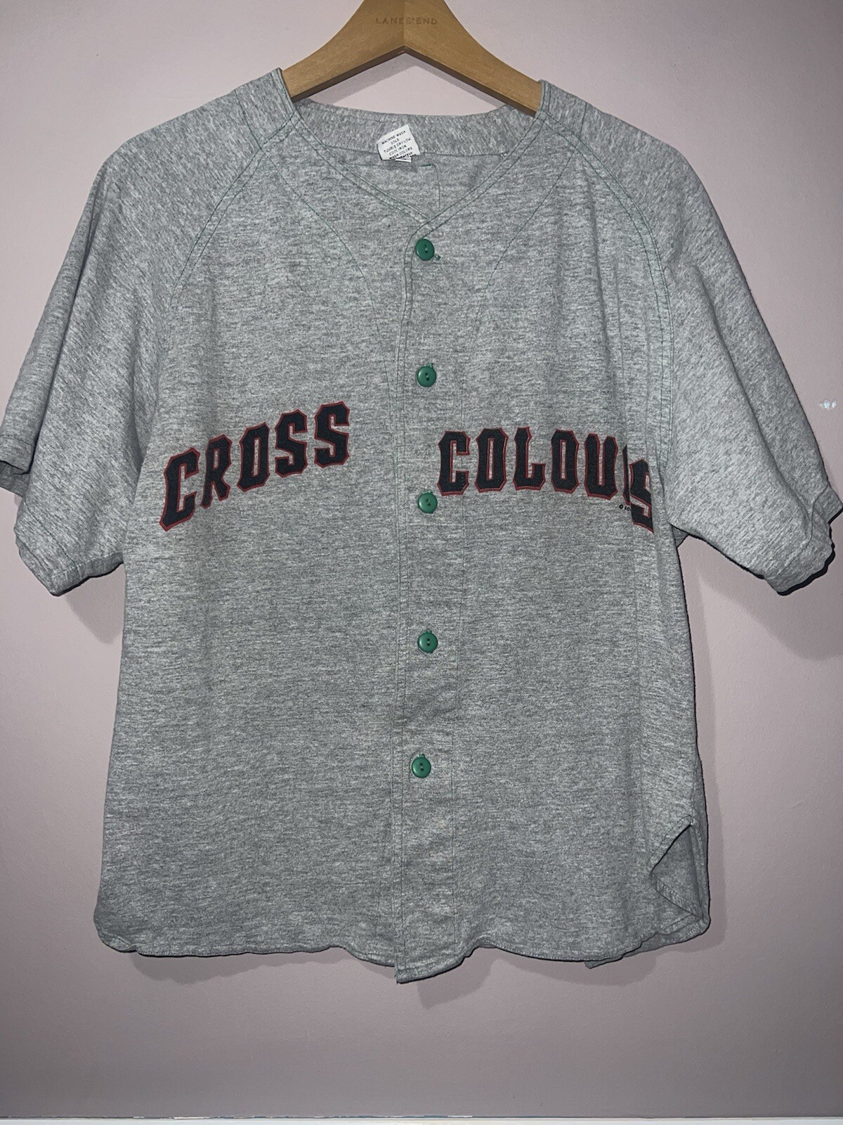 VINTAGE 1990's CROSS COLOURS BASEBALL JERSEY SHIRT HI… - Gem