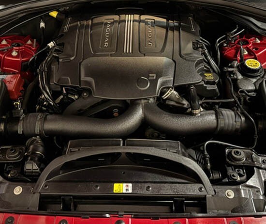 Full Performance Intake Tube & Air Filter Kit for Jaguar F-Pace V6 ...