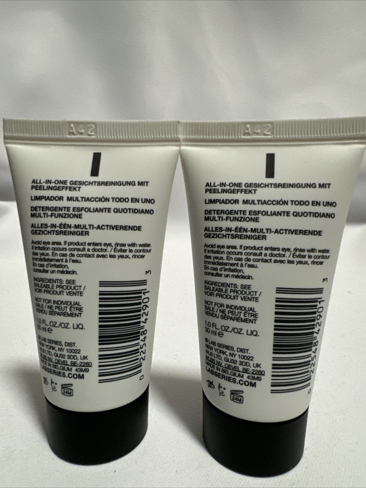 2x LAB Series All-in-One Multi-Action Face Wash 1.0 Fl.Oz. / 30mL Each ...