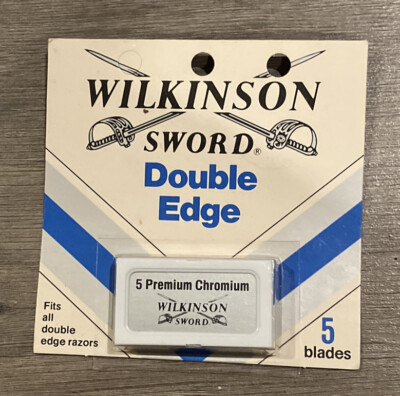 Vintage Wilkinson Sword Premium Chromium Double Edge Razor Blades 5 ...