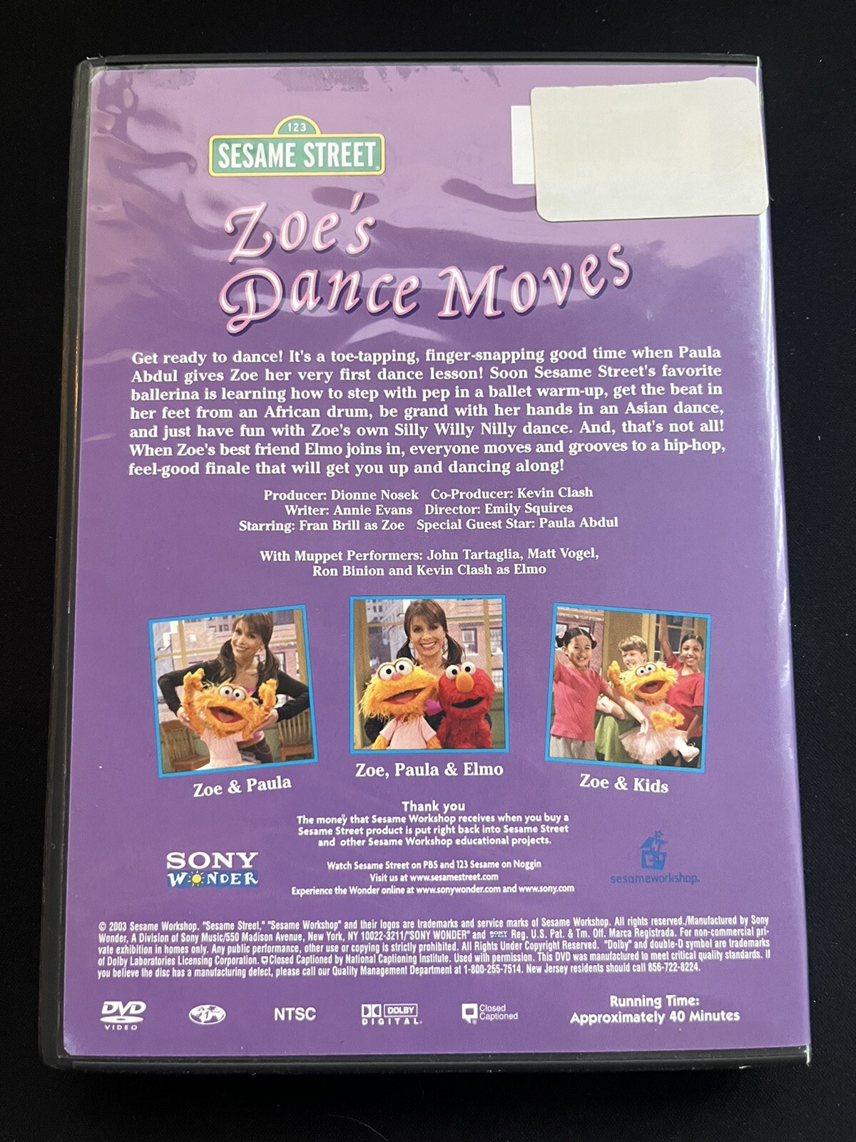 Sesame Street - Dance Move Box Set (DVD, 2006, 3-Disc Set) for sale ...