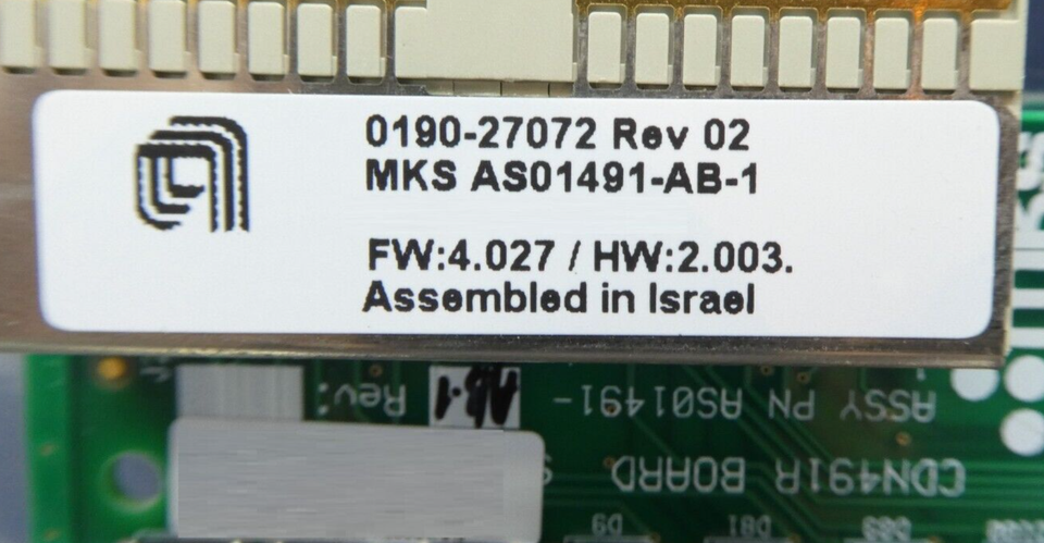 MKS Instruments AS01491-AB-1 PCB Card CDN491R AMAT 0190-27072 Missing ...