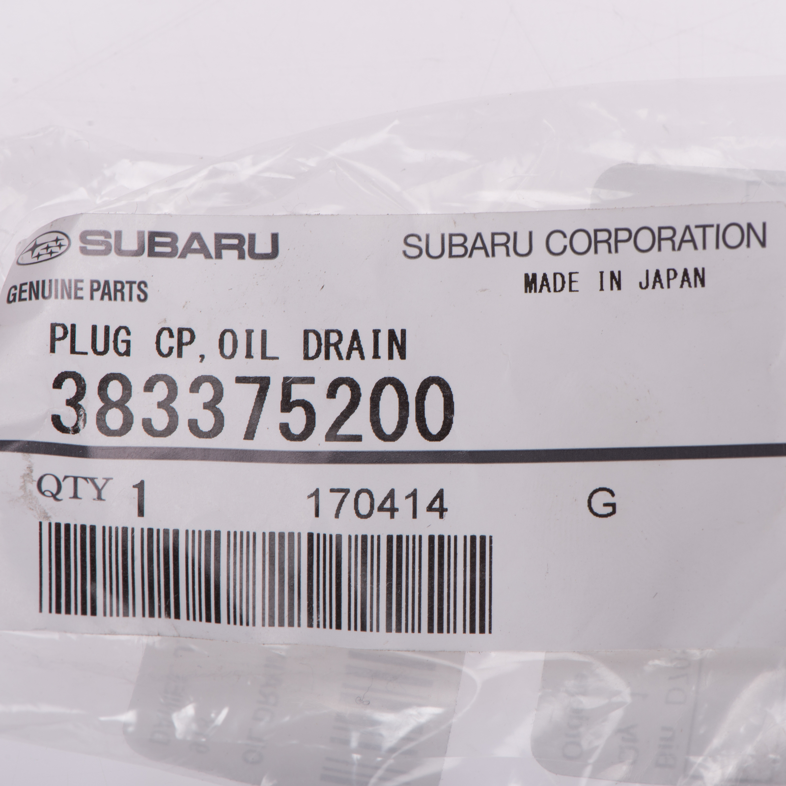 OEM GENUINE NEW 1985-2018 Subaru Rear Differential Oil Pan Drain Plug ...