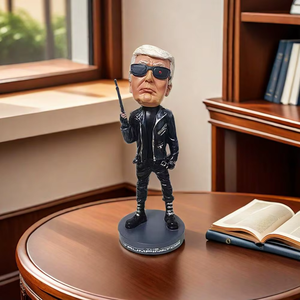 Donald Trump Terminator Bobble Head Figure Action MAGA Man US President ...