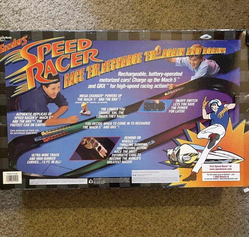 SPEED RACER 1999 SIZZLERS RACE TRACK SET PLAYING MANTIS BRAND NEW ...