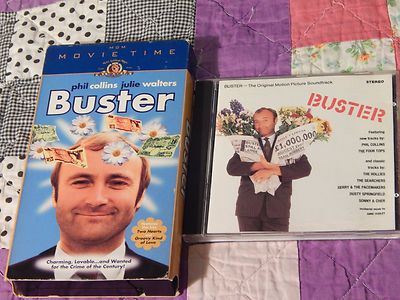 Buster (VHS, 2001) + Movie Soundtrack (CD, 1988) Phil Collins + Sonny ...