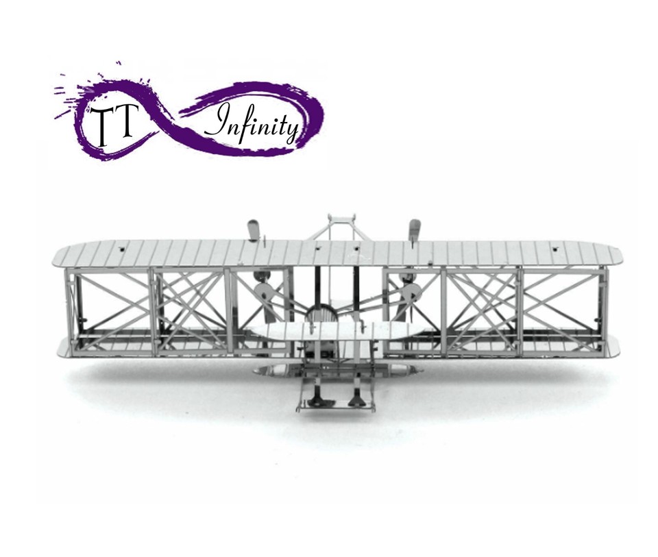 Wright Brothers Airplane Metal Model Plane 3D Laser Cut Model Kit Hobby ...