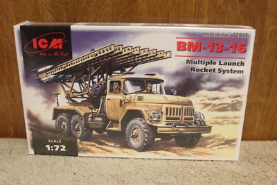ICM BM-13-16 Multiple Launch Rocket System 1:72 Scale Model Kit 72814 ...
