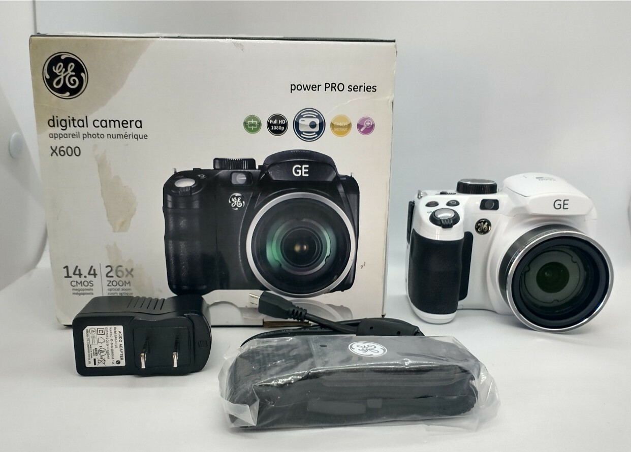 GE Power Pro Series X600 14.4MP Digital Camera - White for sale online ...