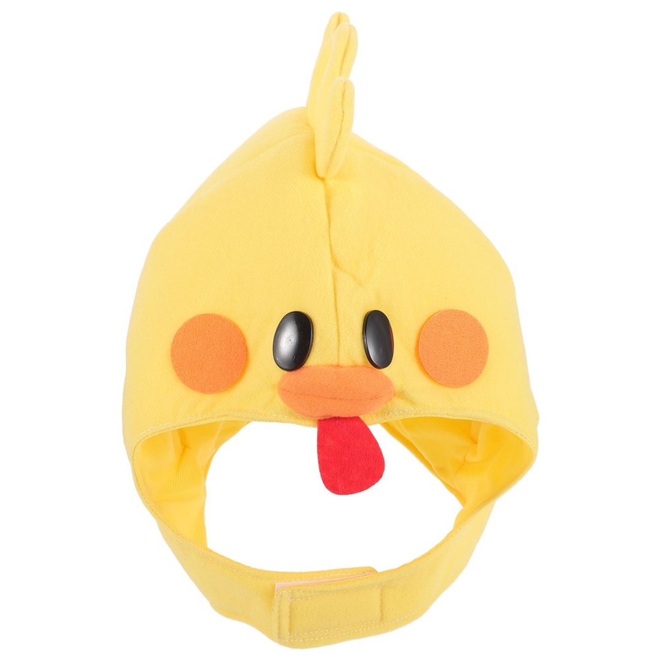 Chick Mask Hat Headgear Plush Animal Chicken Costume Graduation Hats ...