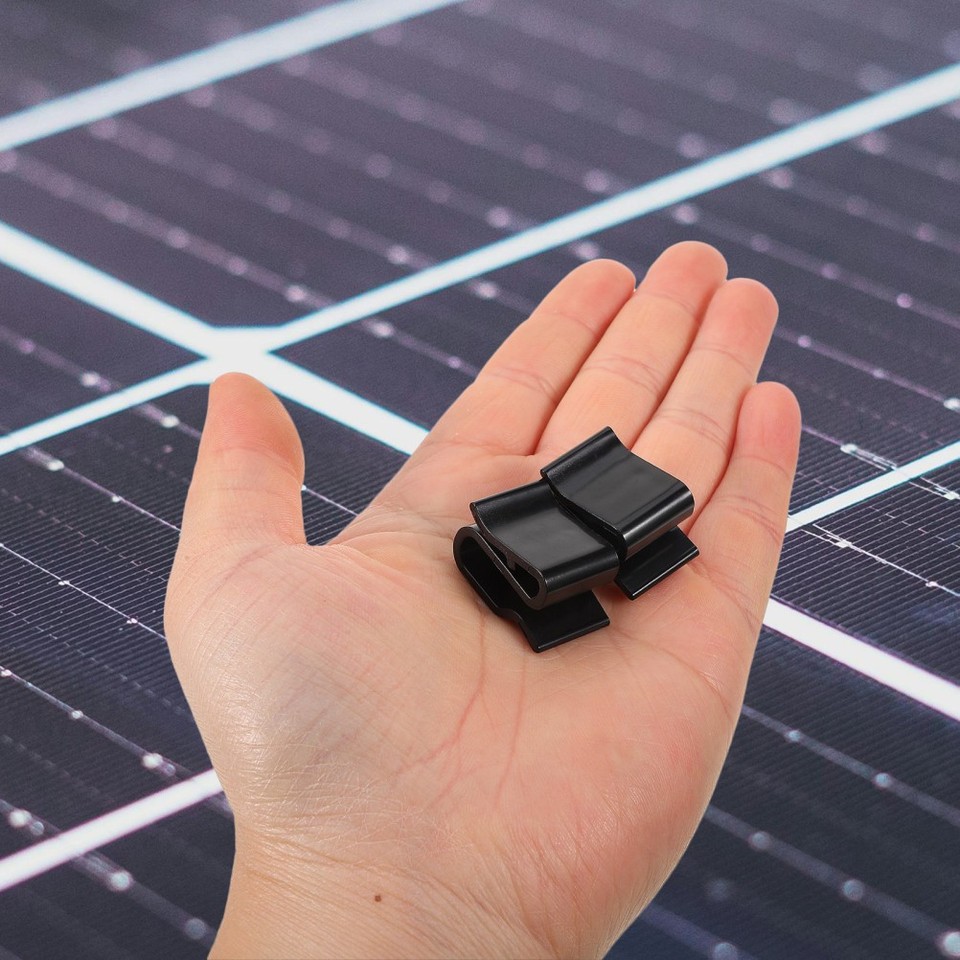 50 Pcs Photovoltaic Panel Quick Installation Clamp Cable Fixing Clip ...