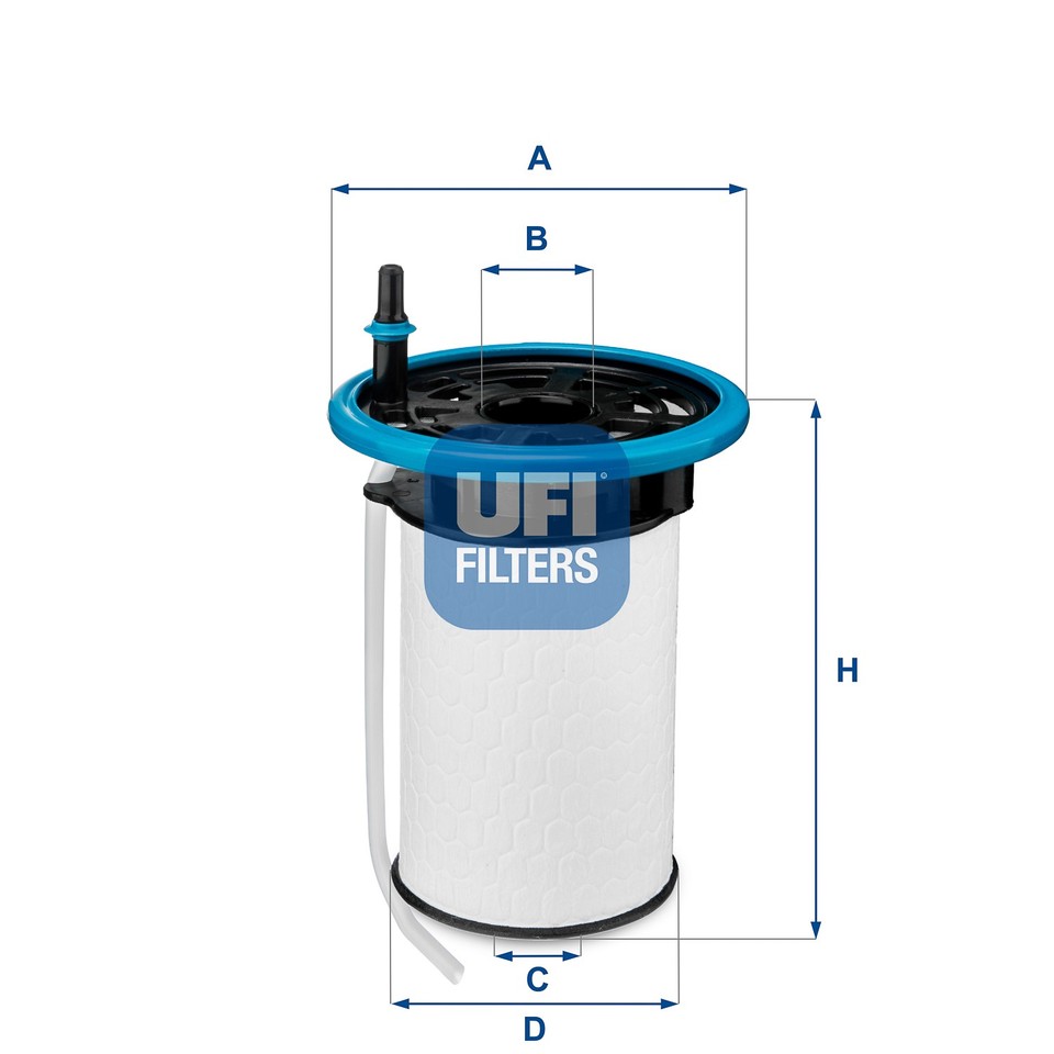 Fuel Filter fits FIAT 500C 312 1.3D 2009 on 312B1.000 UFI 77366216 ...