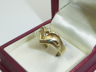 Ring 333 Gold 8K Gelbgold Verlobungsring 3,28 g RG 58 - 18,4 mm 4259 ...