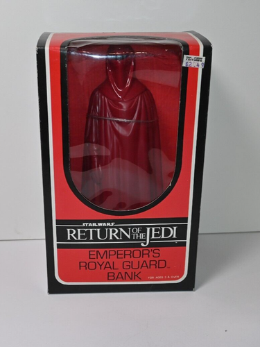 Vintage Star Wars ROTJ Emperor's Royal Guard Bank 1983 Adam Joseph MISB ...