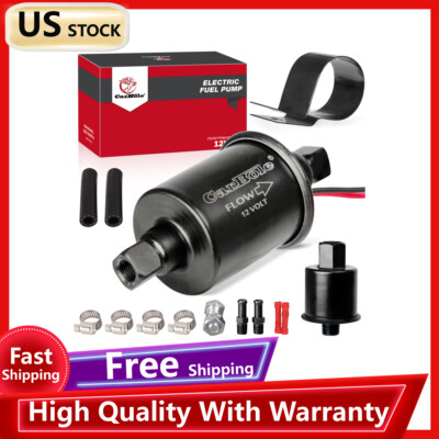 12 Volt Inline Fuel Pump Low Pressure (5-9PSI) Universal Electric Fuel ...