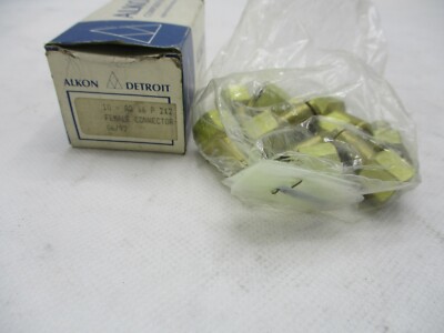 NEW BOX OF 10 ALKON AG-66P2X2 BRASS PUSH CONNECTOR FEMALE 1/8X1/8 | eBay