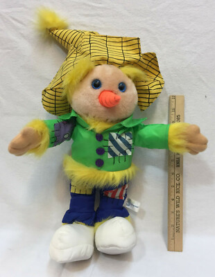 Plush Scarecrow Stuffed Animal Toy 19" Long Colorful Fuzzy Toy Network ...