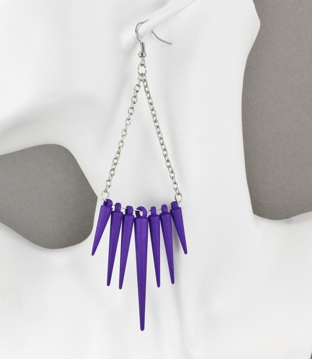 Extra Long Dangle Earrings 14K Solid Yellow Gold Long Twisted Dangle