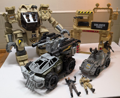 Chap Mei Soldier Force Giant 12” Exobot with Fence, 2 humvys and 2 ...