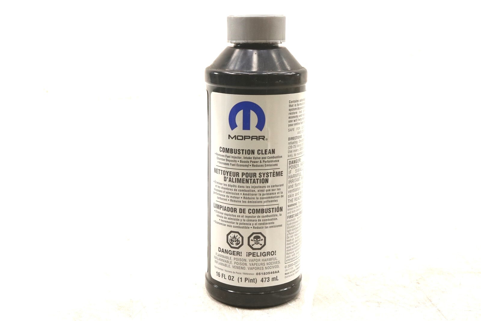 OEM Mopar Fuel Injector Combustion Cleaner 16oz. Bottle 05183546AA for ...