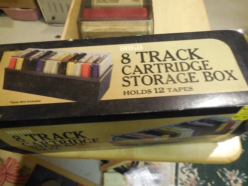 Vintage Plastic 8-Track Tape Storage Case Box WITH 12 Cartridges | eBay