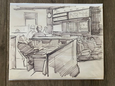 Nat Edson Original Artwork Drawing Sketch Disney Artist | eBay