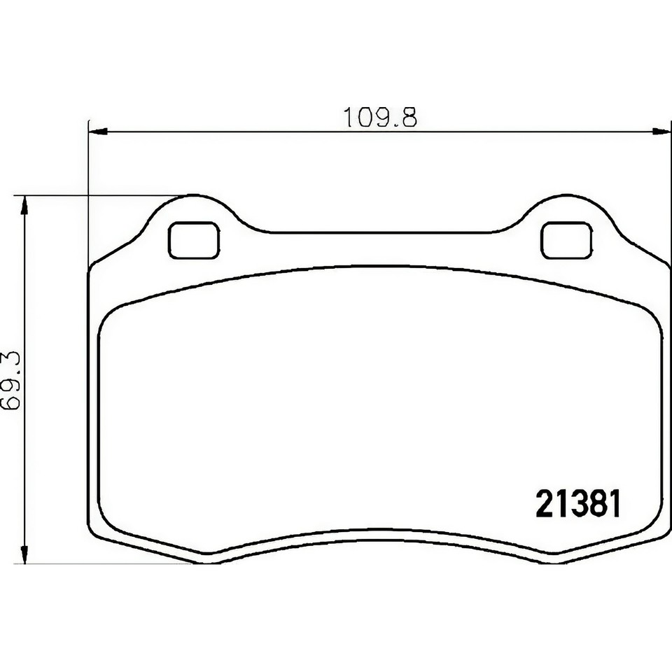 Beläge Hinten Bremsen Brembo P36020 Volvo S60 I R 2,5 T AWD 2.6 221 Kw ...